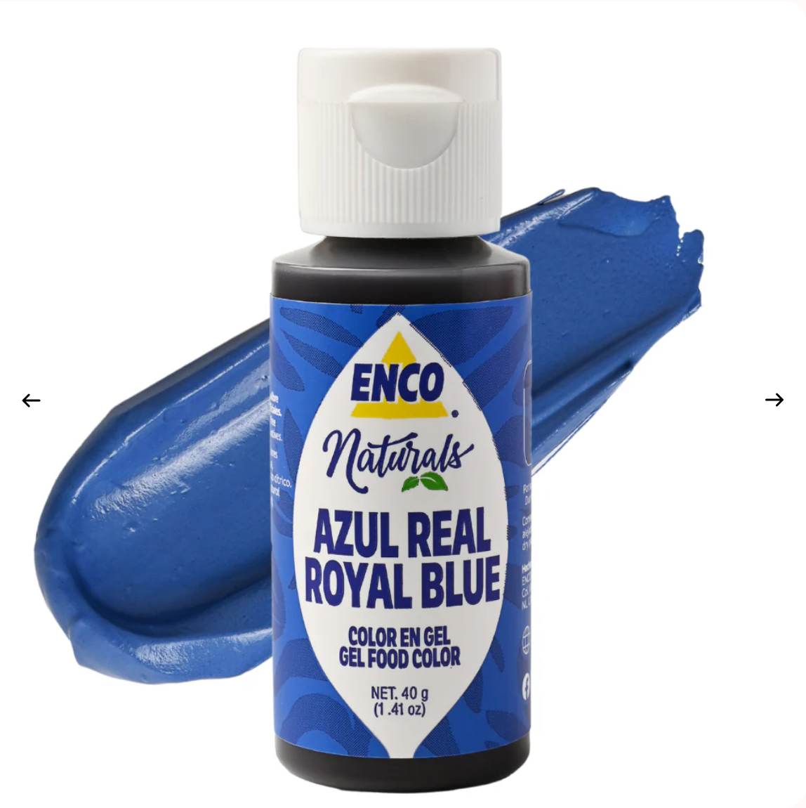ENCO Naturals Royal Blue Food Coloring Gel 1.4oz – Sweet Life Cake Supply