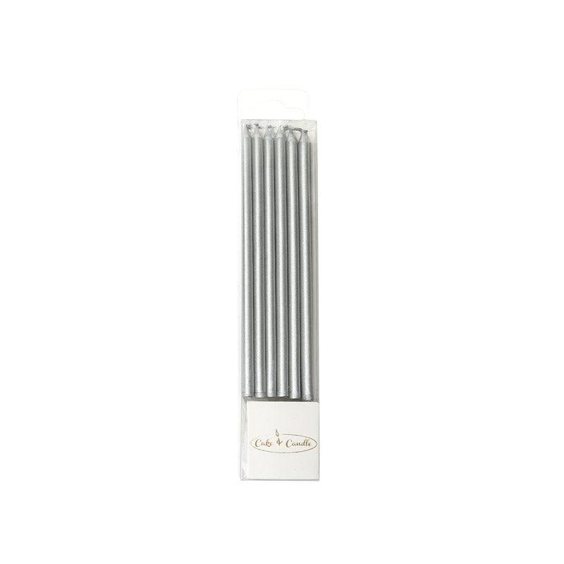 Silver Metallic Candles – Sweet Life Cake Supply